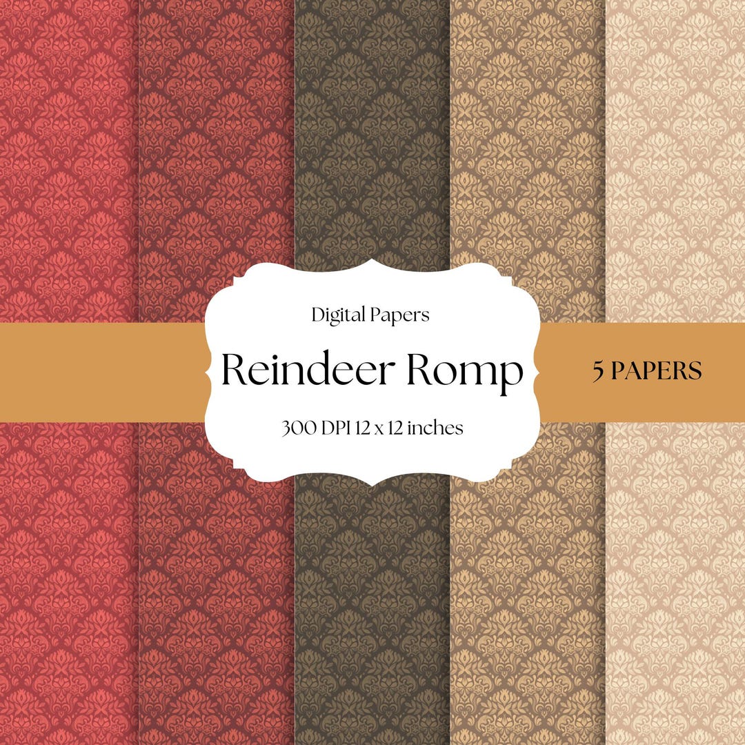 Christmas Pattern Digital Backgrounds, Commercial Use Graphics ...