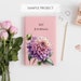 Watercolor Clipart, Pink and Purple, Dahlia Flowers, Pngs, Commercial ...