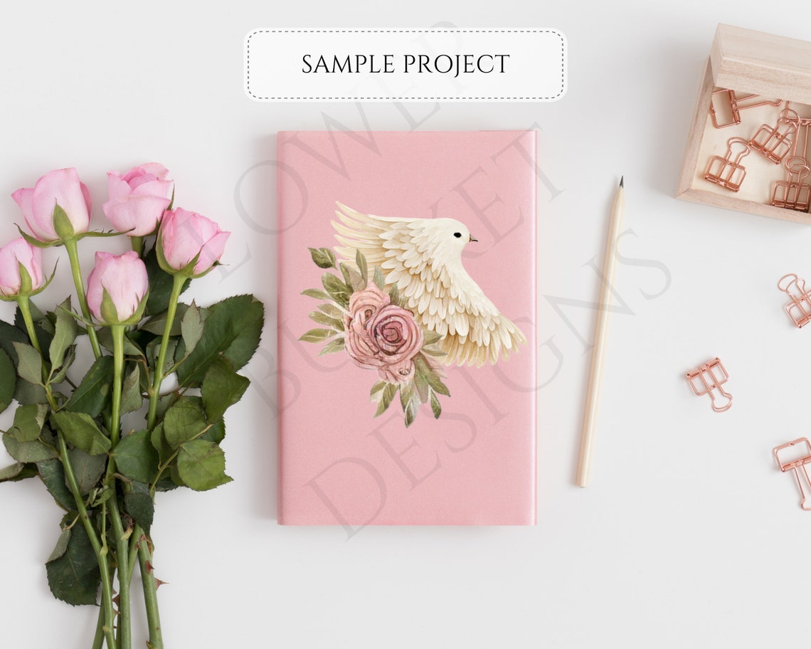 Angel Wings Clipart Shabby Chic Graphics Digital Planner - Etsy