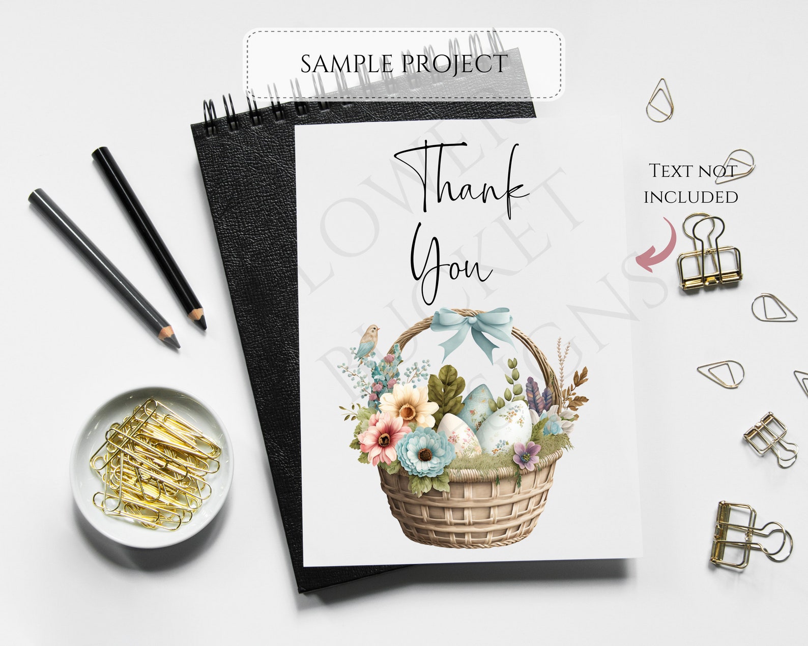 Easter Baskets Clipart, PNG Spring Graphics, Flowers Grahics, Easter ...