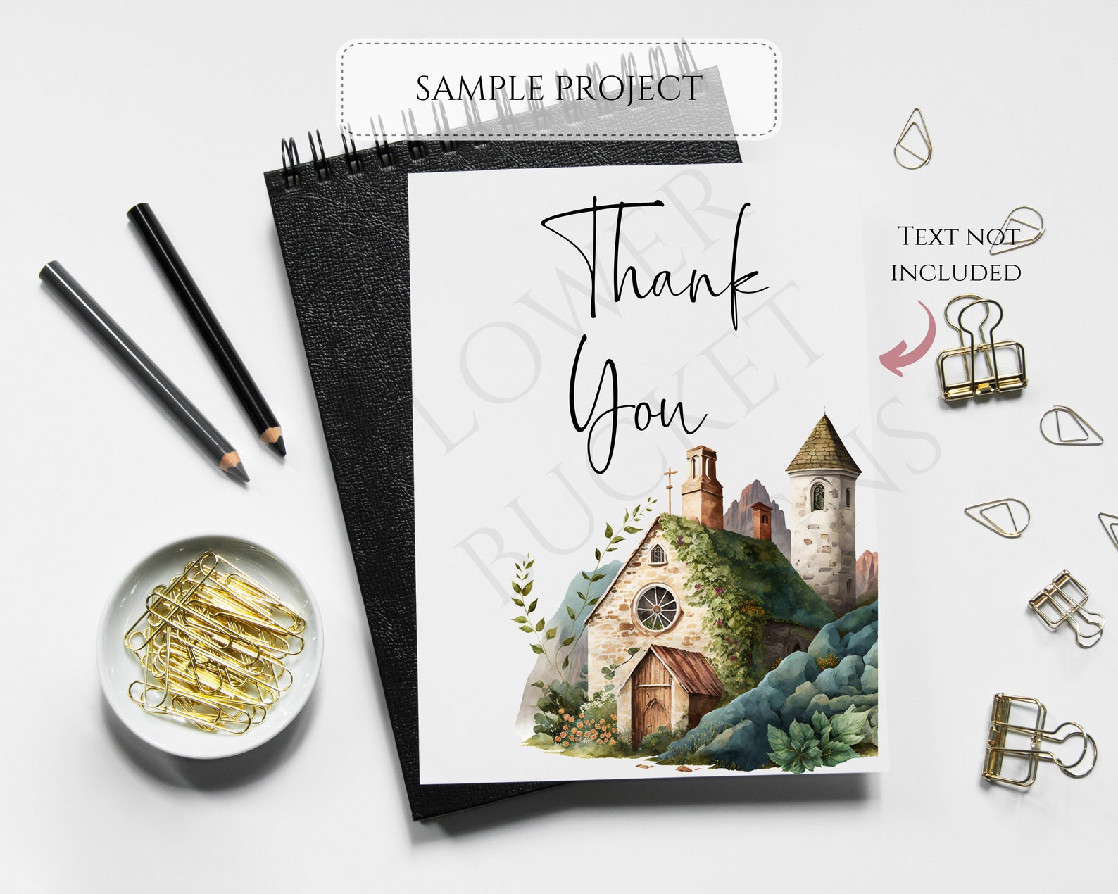 Watercolor Clipart, Cottagecore, Pngs, Church Clipart, Commercial Use ...