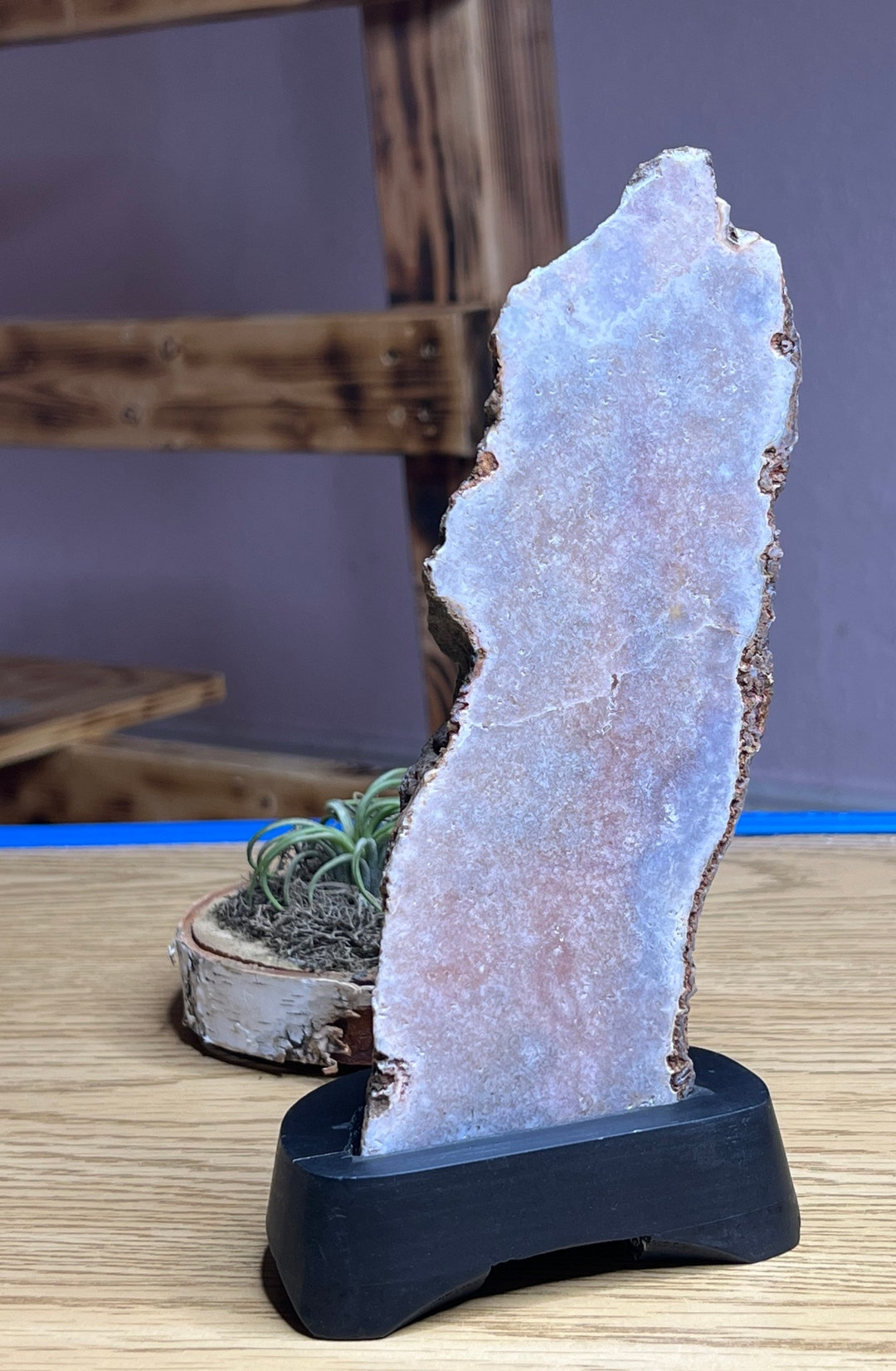 Tall Pink Amethyst on Display Stand for a Statement Piece - Etsy