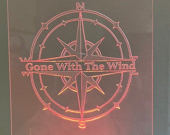 Led Edge Lit Acrylic Sign - Etsy