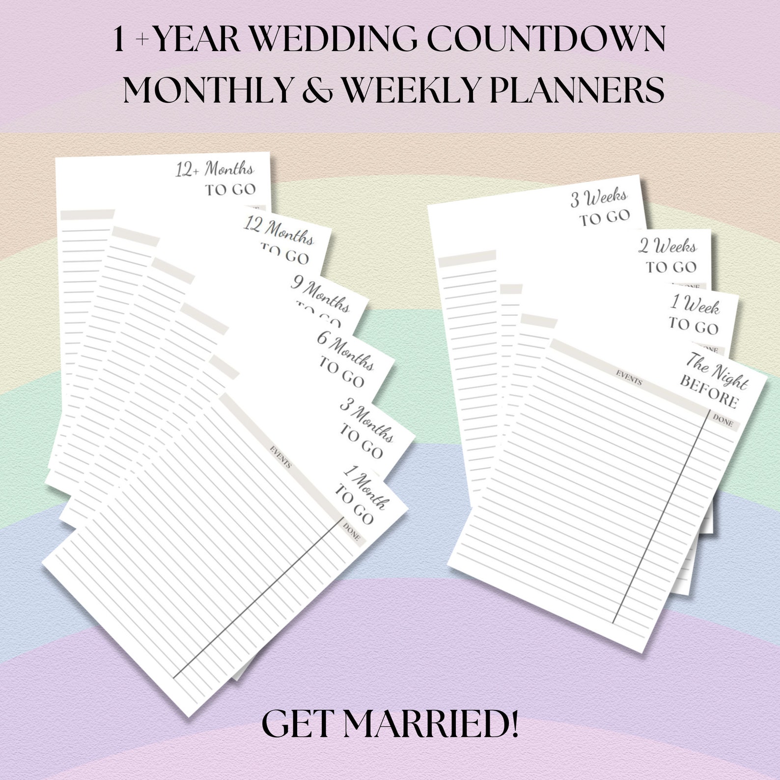 LGBTQ Wedding Planning Canva Template, Two Brides, Gay Wedding Planner ...