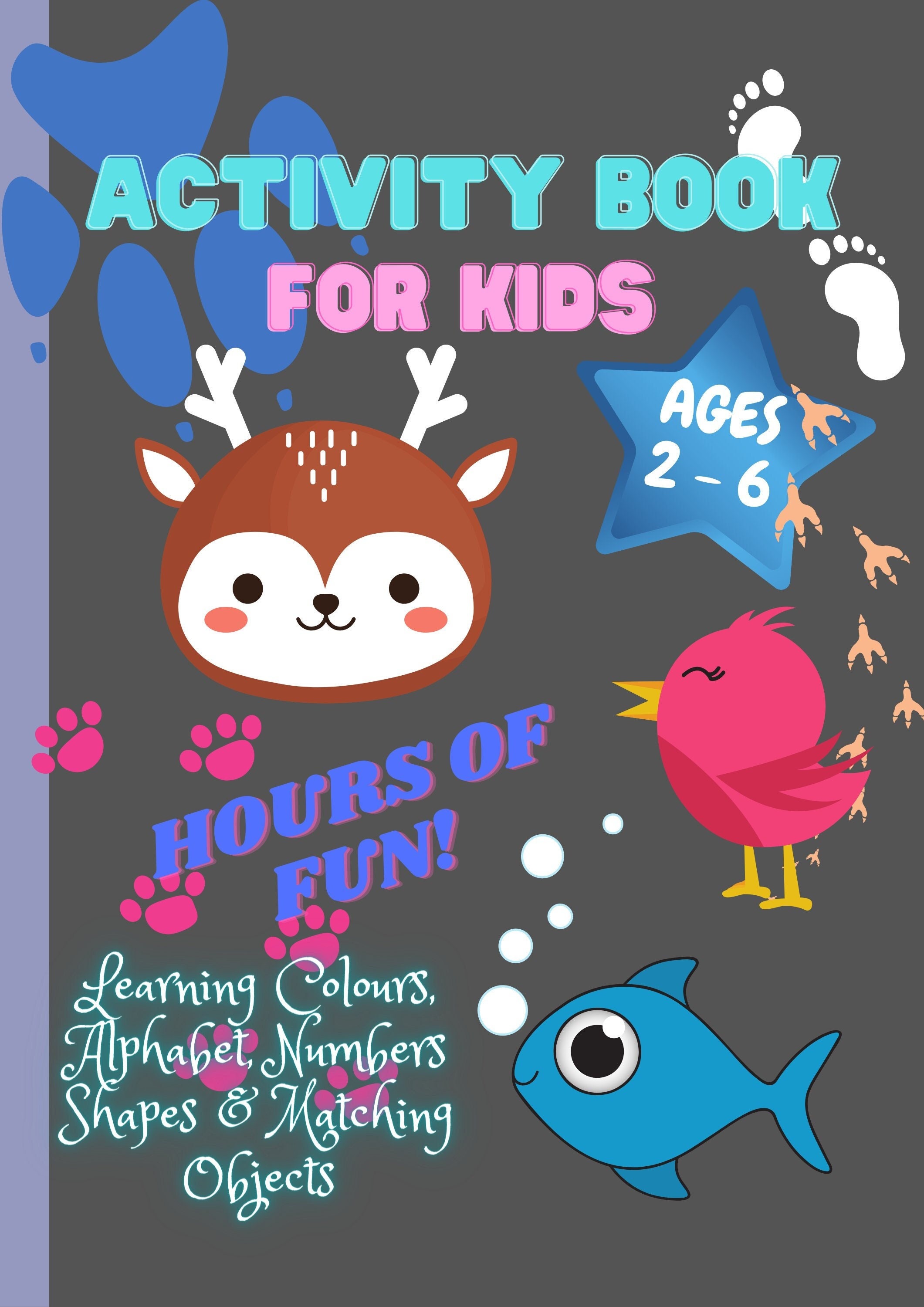 DIGITAL DOWNLOAD - Activity Book for Kids: Fun Activities for Kids Ages ...