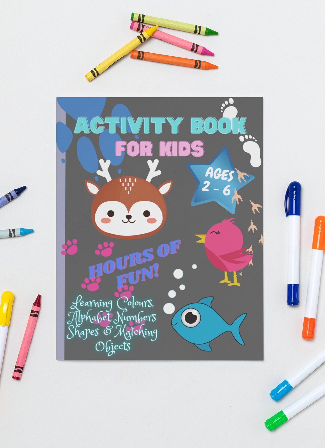 DIGITAL DOWNLOAD - Activity Book for Kids: Fun Activities for Kids Ages ...