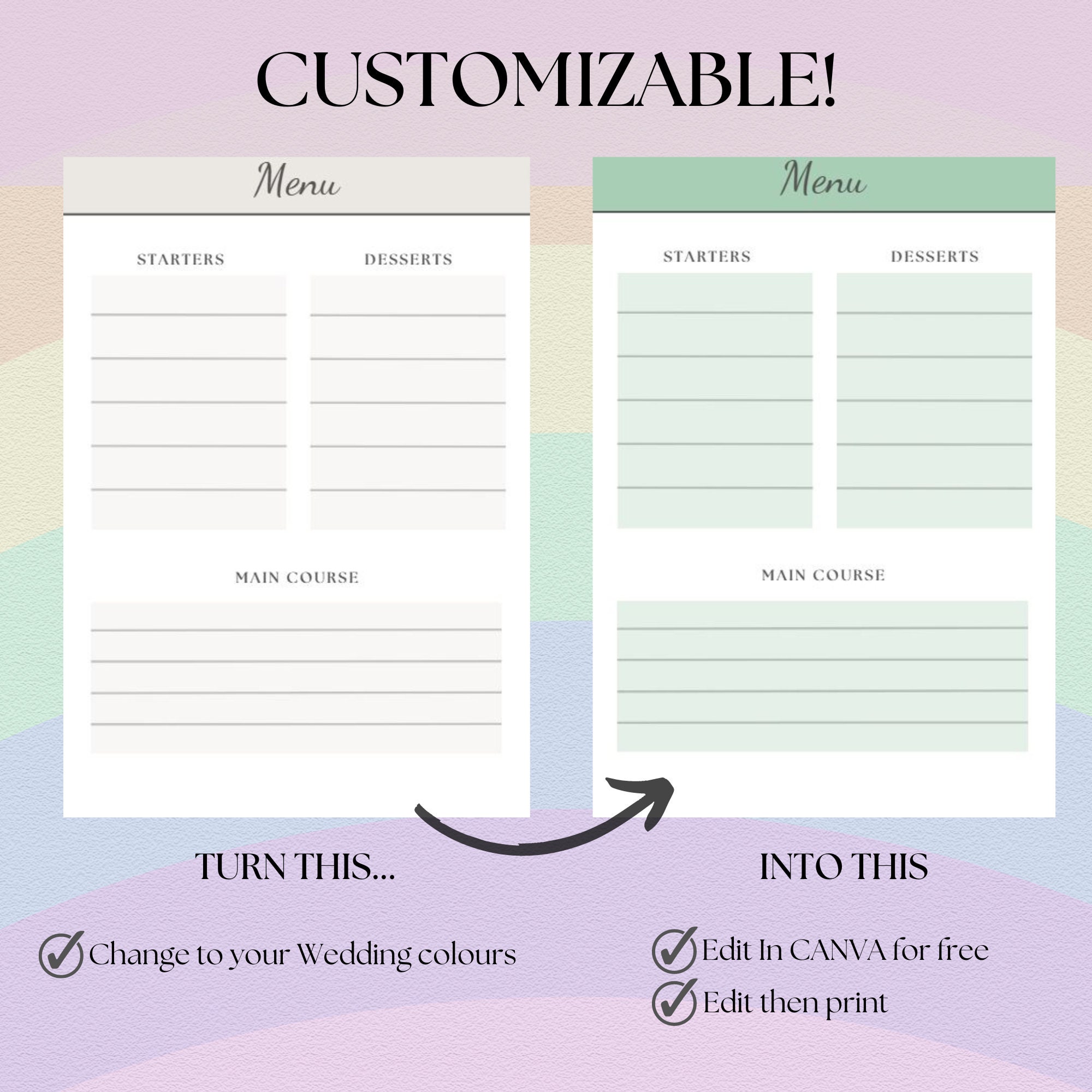 LGBTQ Wedding Planning Canva Template, Two Brides, Gay Wedding Planner ...
