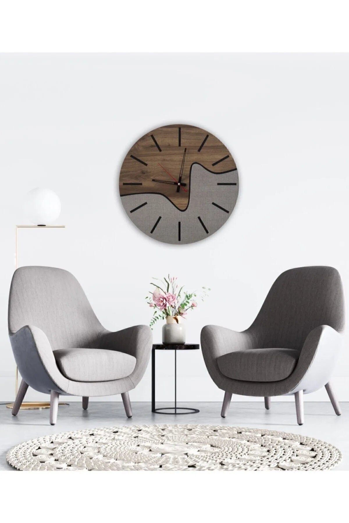 VERADİZAYN Wooden Decorative Wall Clock Handmade Custom - Etsy