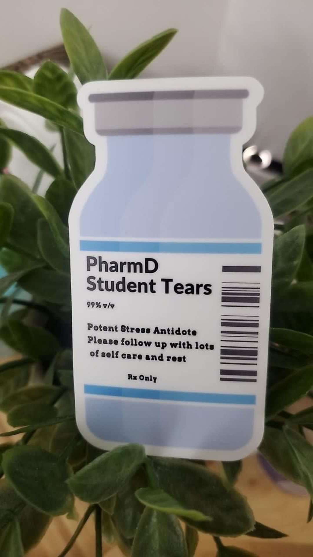 Pharmd Student Tears Vial Funny Pharmacy Student Sticker - Etsy