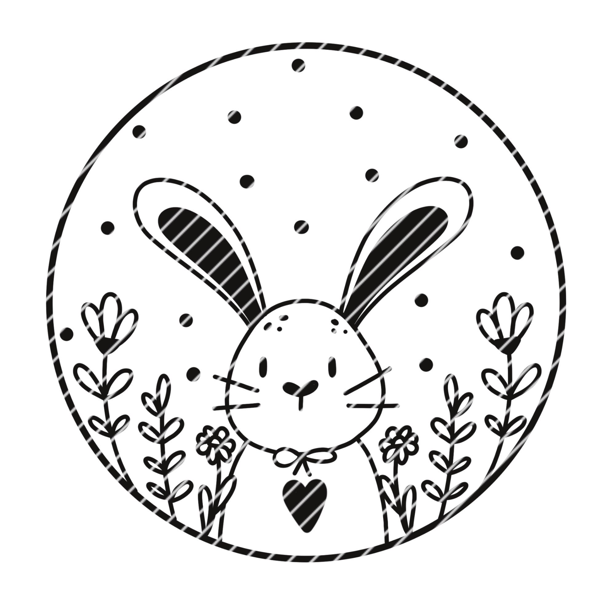 Hasen Svg Hase mit Herz Plotterdatei Schneidedatei - Etsy España