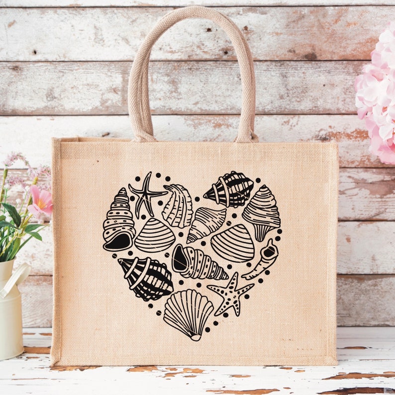 Muschel SVG, Muschel Datei, Herz aus Muscheln SVG, Plotten, Sommer svg ...