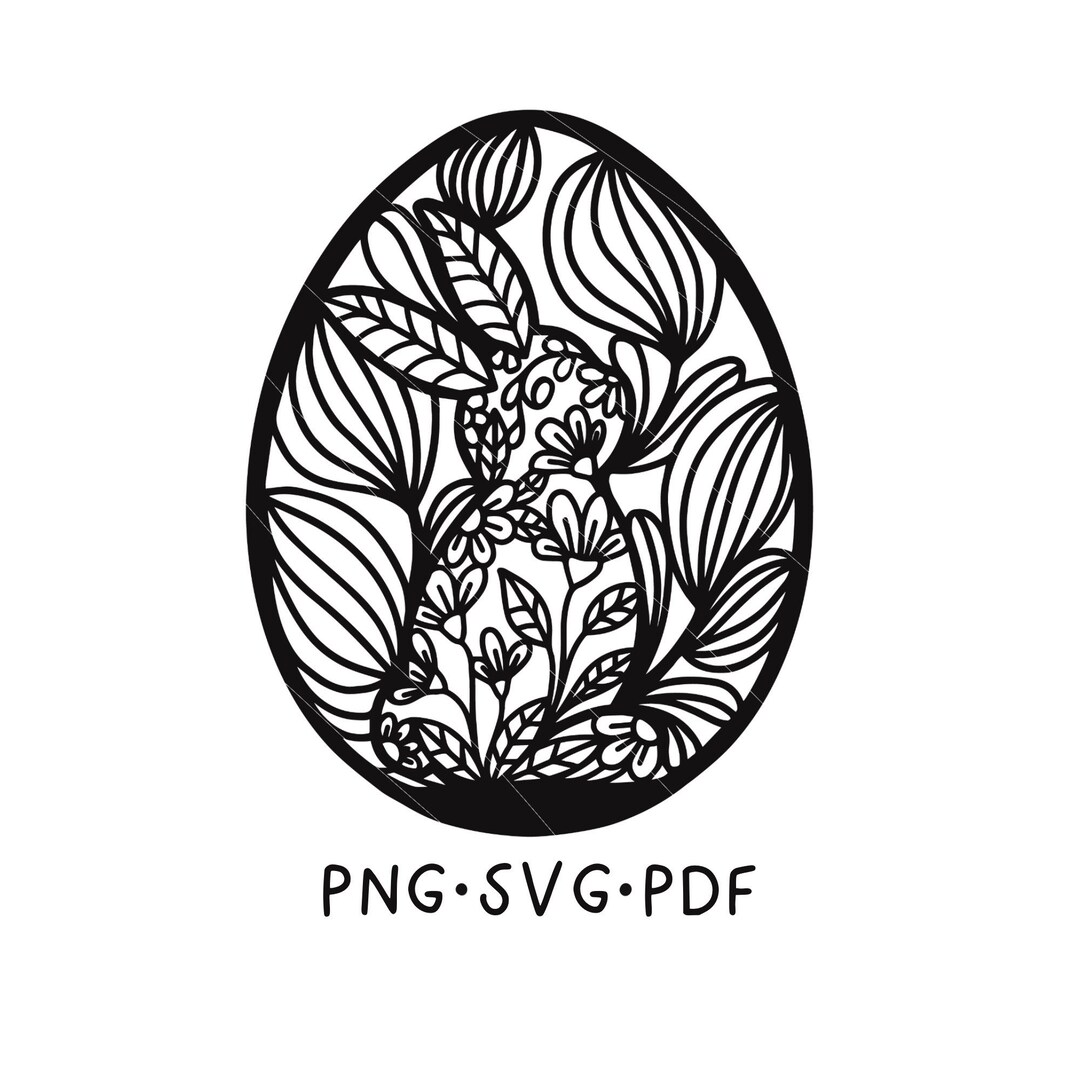 Osterhase Svg, Hase, Osterei, Blumen, Plotterdatei, Schneidedatei ...