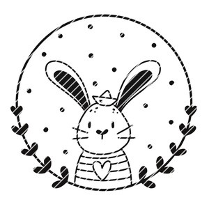 Hasen Svg, Hase mit Herz, Plotterdatei, Schneidedatei, Sublimation, plotten, Ostern, Süßer Hase ...