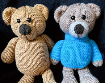 Teddy Bear Circular Knitting Machine Pdf Pattern Sentro Addi Express - Etsy