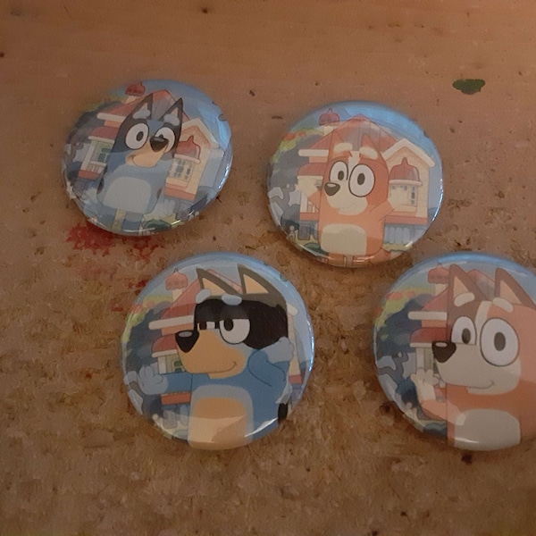 Bluey Pins and Buttons - Etsy