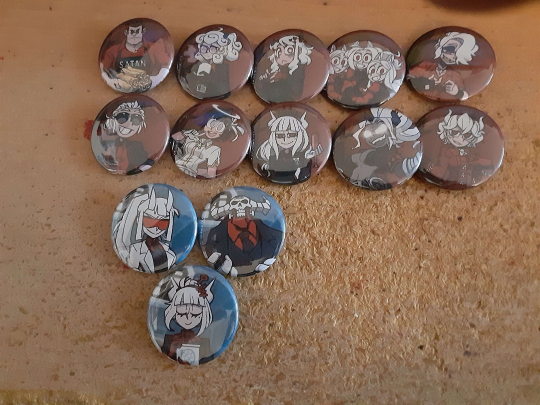 Helltaker Buttons - Etsy