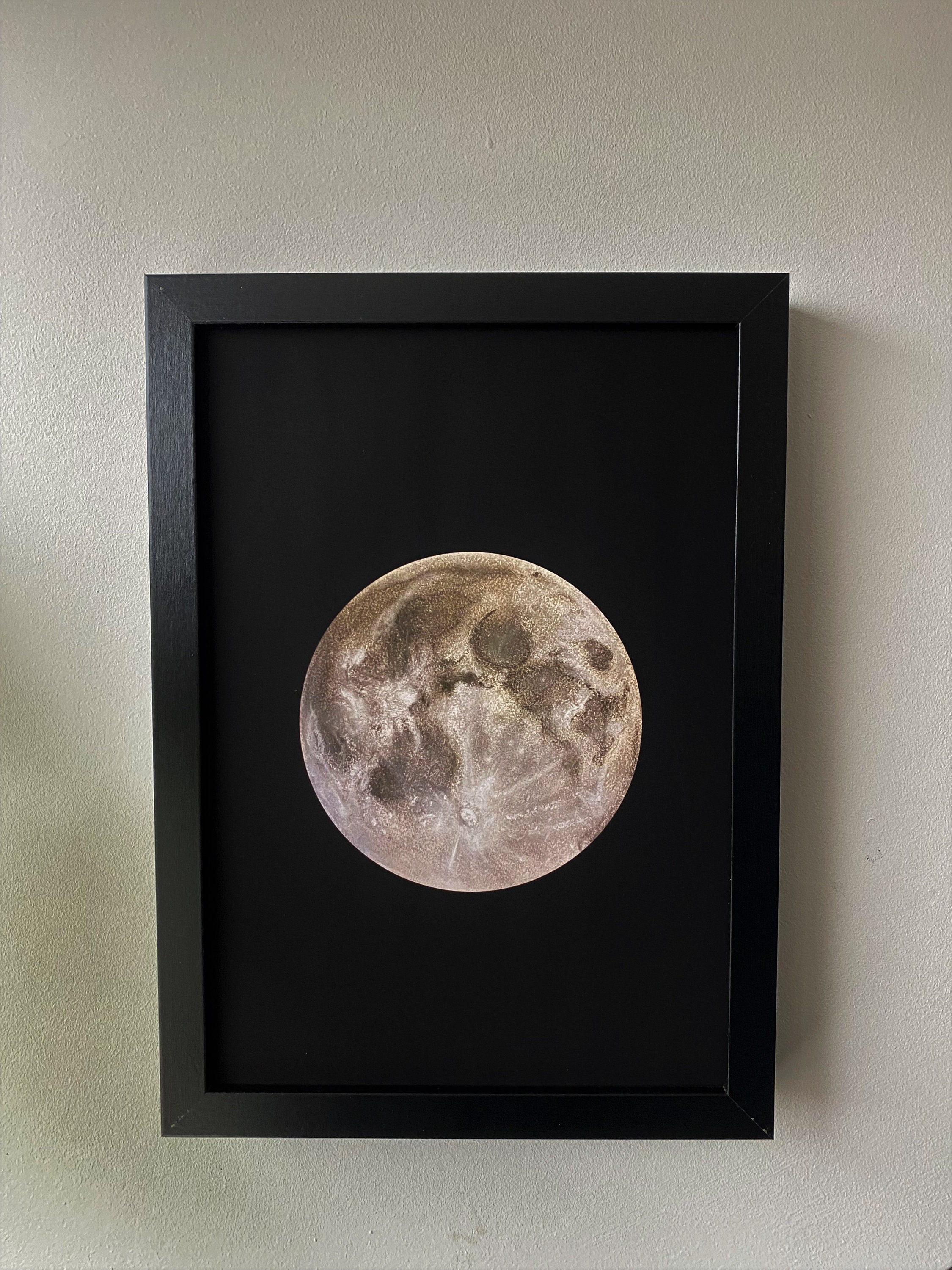 Moon Art Chalk Print - Etsy Canada