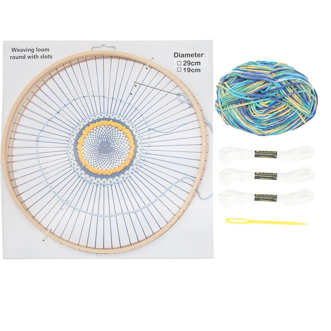 Circular Weaving Loom – Round Wooden Loom Kit for Beginners | DIY Wall ...