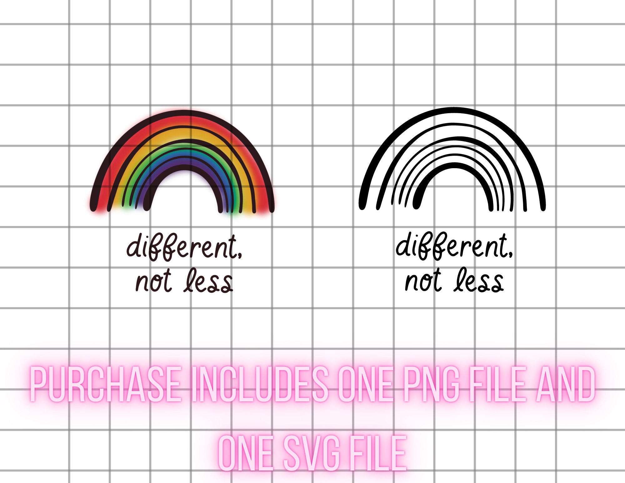 Neurodiversity PNG SVG - Different, Not Less - Digital Download Only - Etsy
