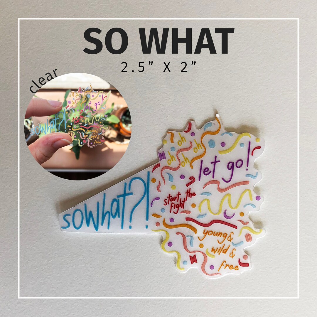 BTS "so What" Sticker - Etsy