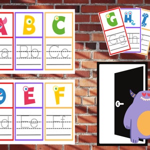 26 Printable Monster ABC Tracing Alphabet Tracing Letters - Etsy