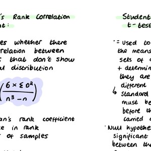 A Level Biology Statistical Tests Summary - Etsy
