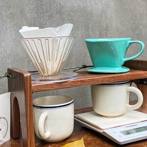 Black Walnut V60 Pour Over Coffee Stand - Foldable Double Drip - Etsy
