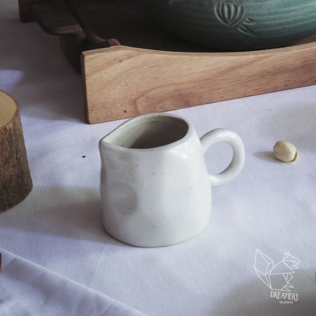 Handmade Ceramic Milk Jug, Handmade Honey Pot, Handmade Porcelain Jug ...