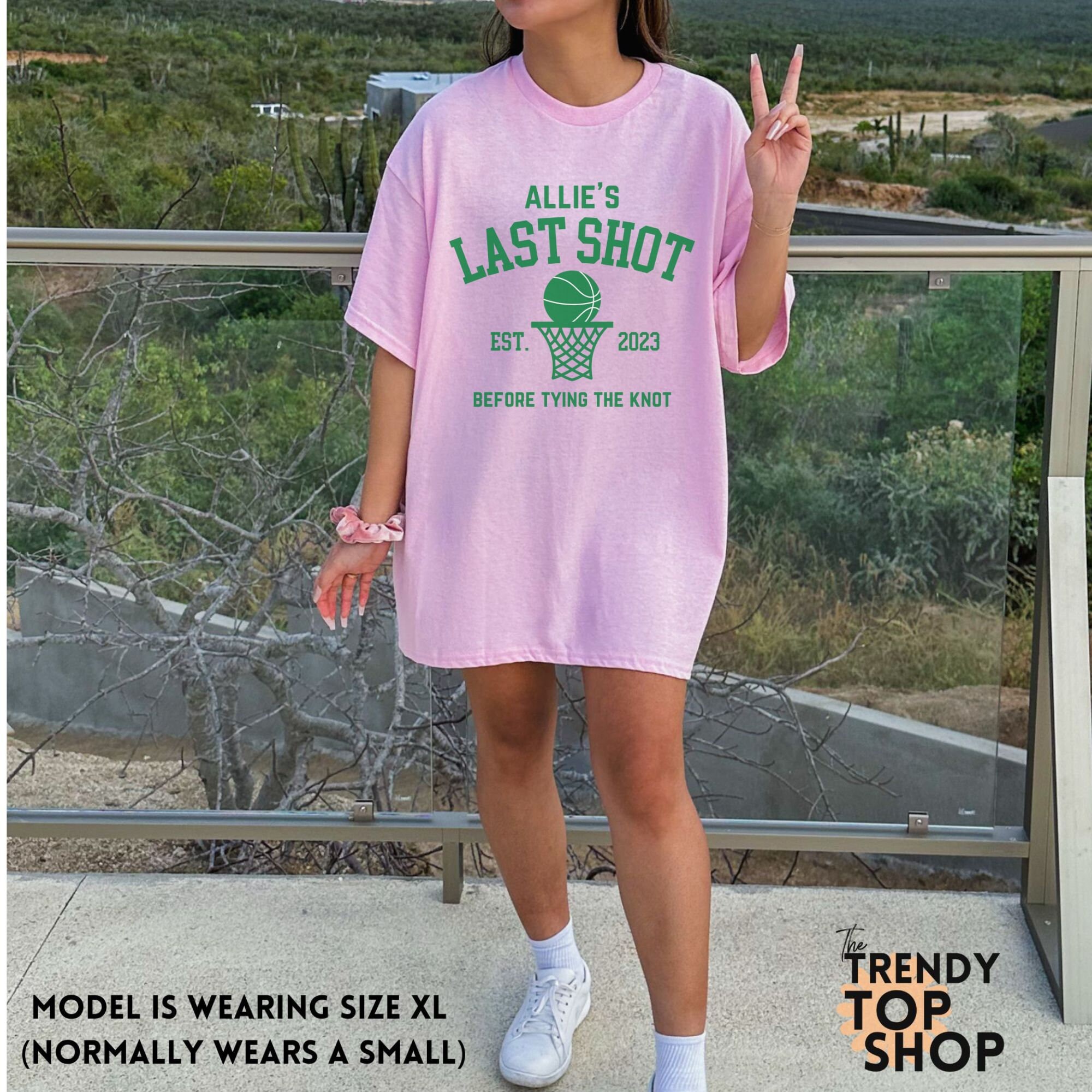 Custom Basketball Bachelorette Shirts Last Shot Basketball Bride Shirts ...