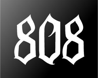 808 Decal - Etsy