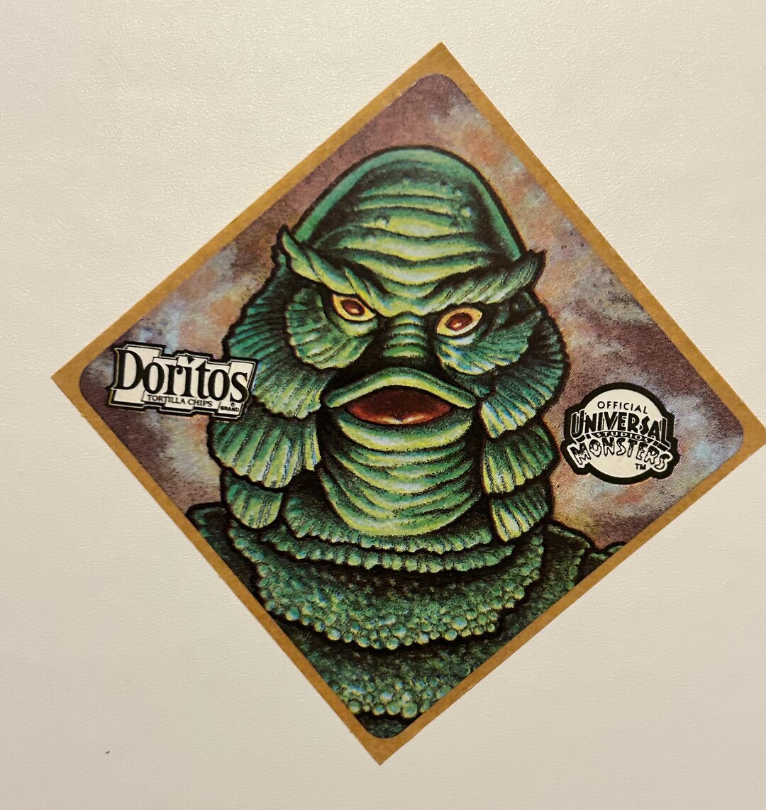 Vintage RARE Doritos Creature From the Black Lagoon Sticker Promo ...
