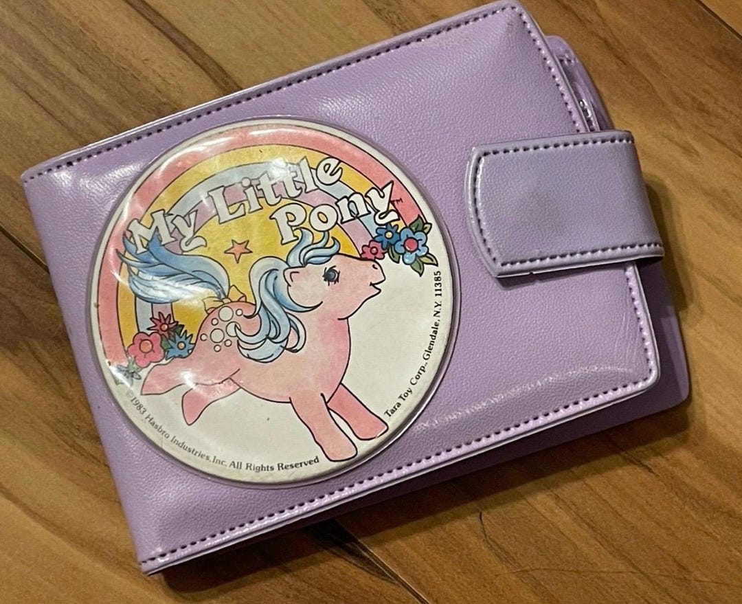 Vintage My Little Pony Wallet Vinyl 80s 1983 Hasbro - Etsy