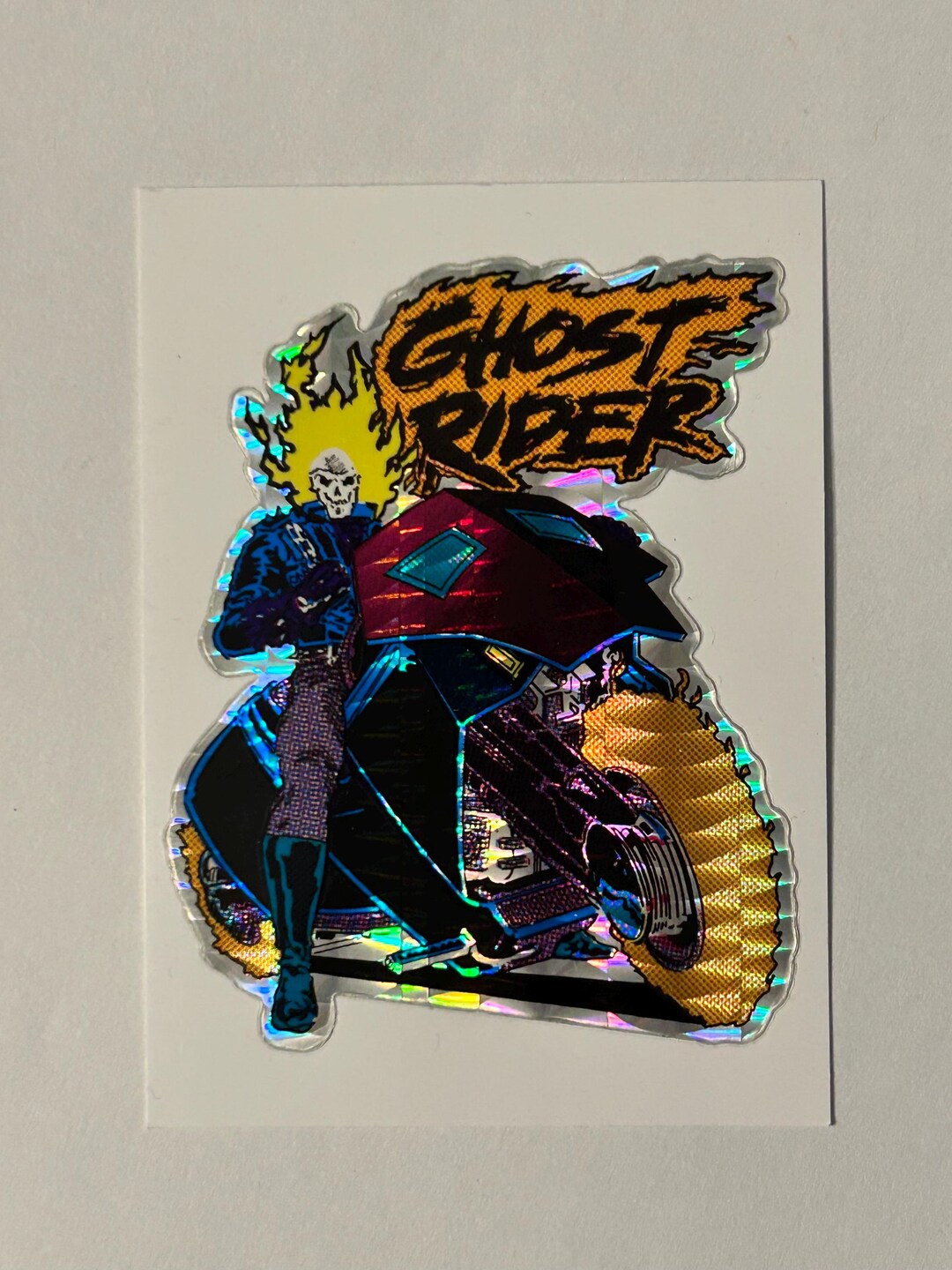 Vintage Ghost Rider Vending Machine Sticker 1980s 80s Prism Kodak ...