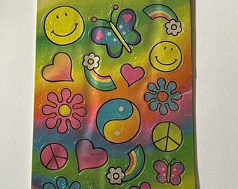 90s Peace Sticker - Etsy