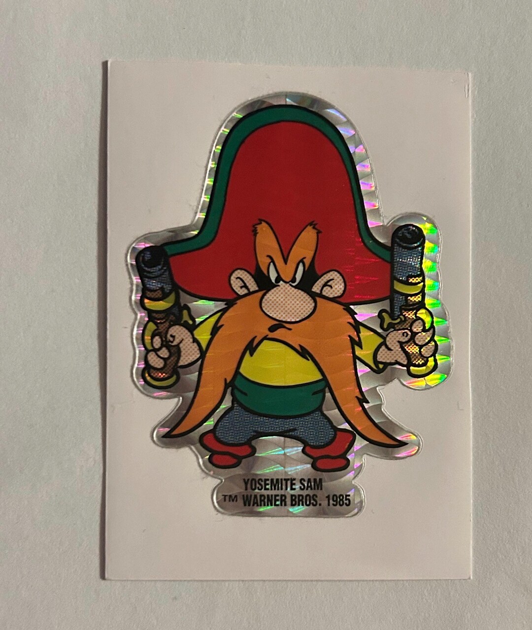 Vintage Rare Yosemite Sam Vending Machine Sticker Kodak Prism 1985 80s ...