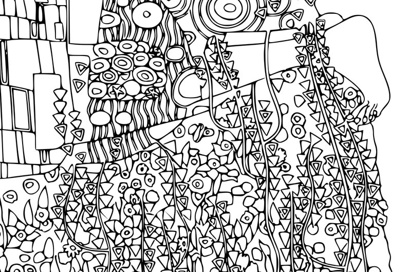 Gustav Klimt Art Nouveau the Kiss SVG DXF Eps and PNG - Etsy Ireland