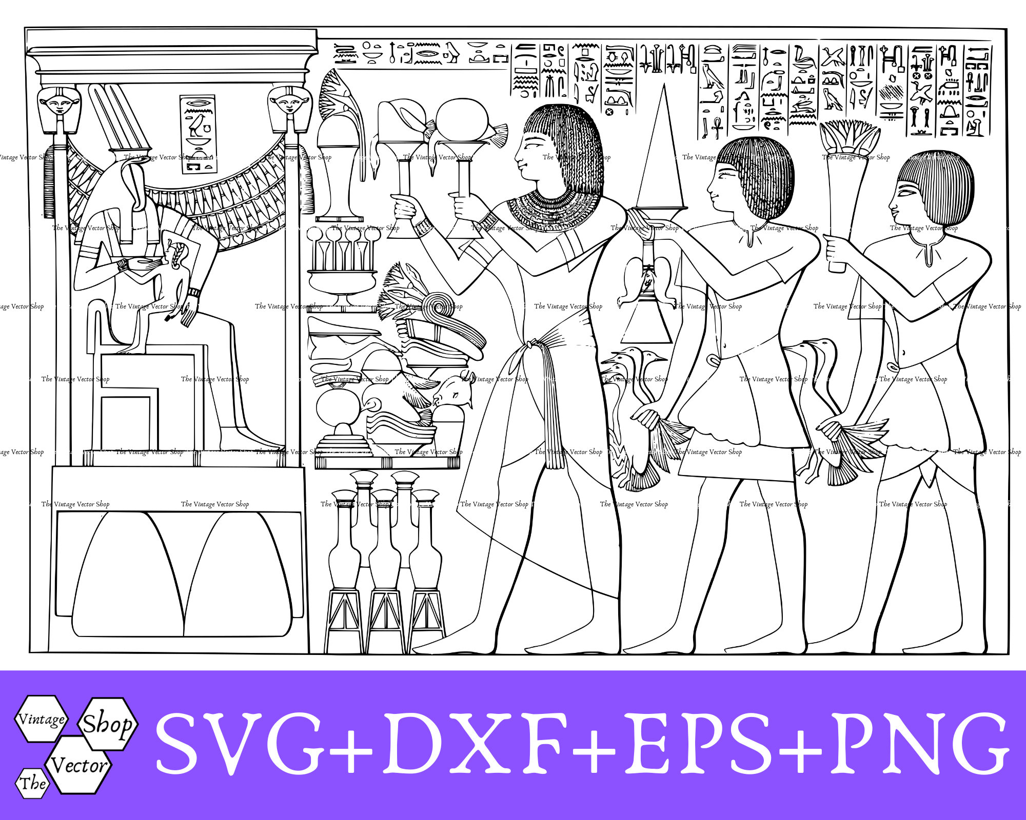 Instant Download Zip File Extremely Accurate HIEROGLYPHIC Vector Model ...
