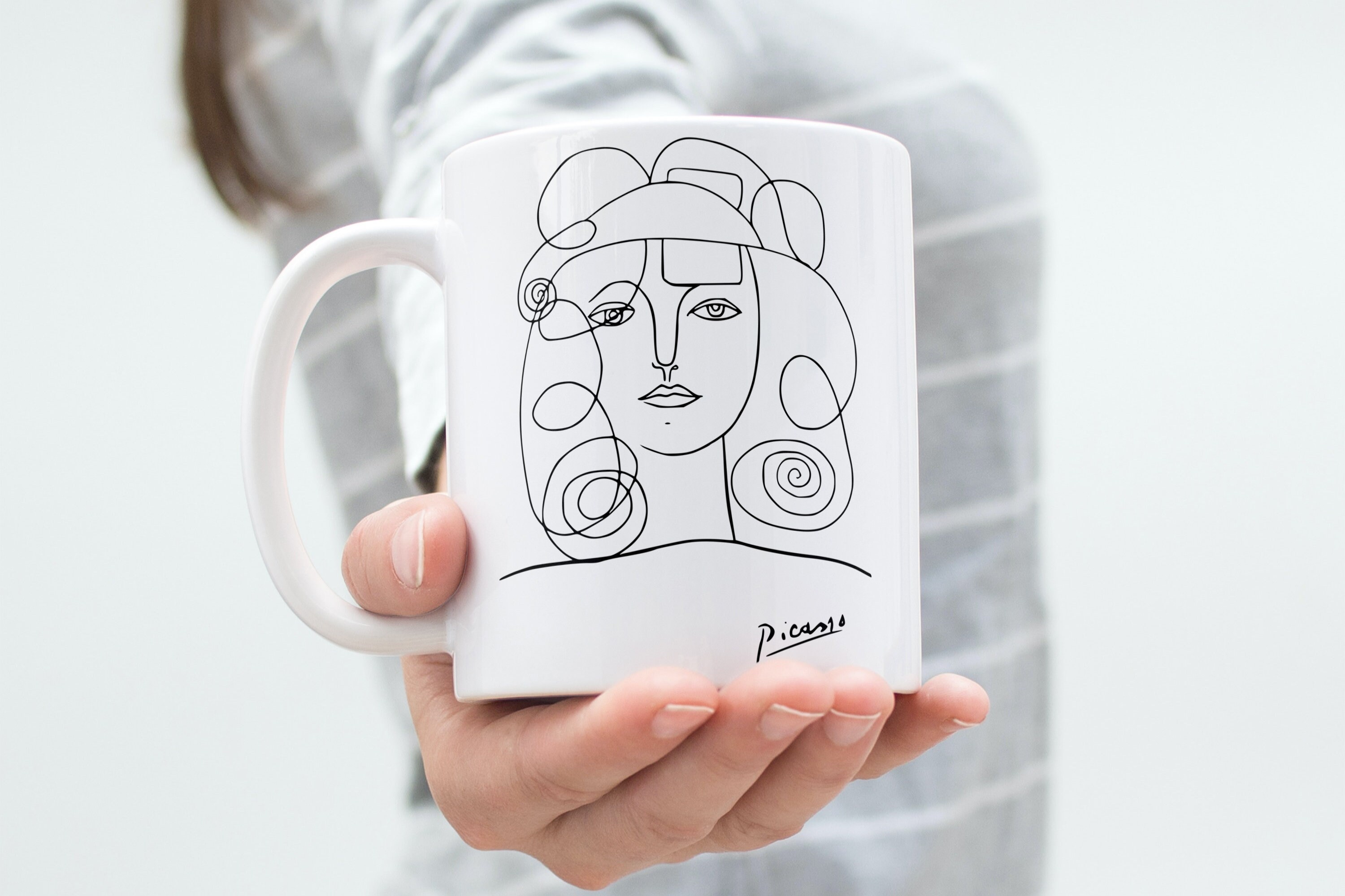 Picasso Woman Portrait, SVG, DXF, EPS, Png, Minimalist Line Drawing ...