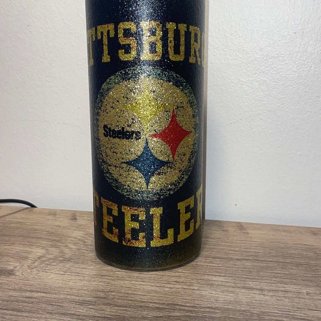 Pittsburgh Steelers Gold Glitter Stainless Steel Tumbler - Etsy