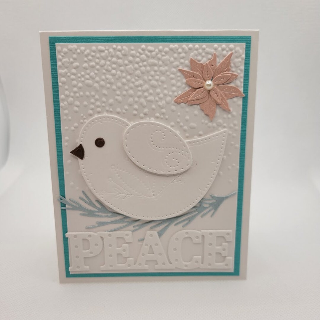 Holiday Cards, Christmas Card, Handmade Christmas Card, Dove Card ...