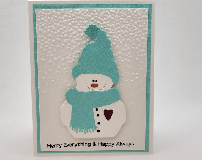 Handmade Snowman Cards - Set of 6 Boxed - Etsy