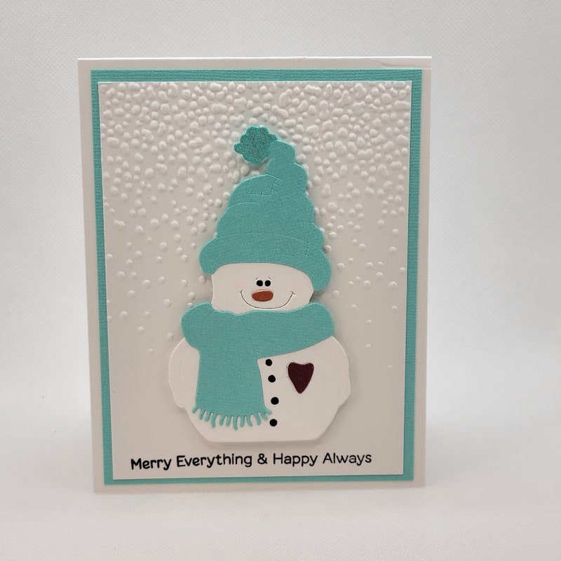 Snowman Card - Etsy