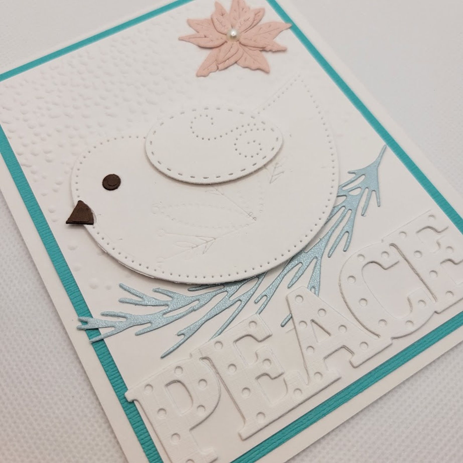 Holiday Cards, Christmas Card, Handmade Christmas Card, Dove Card ...