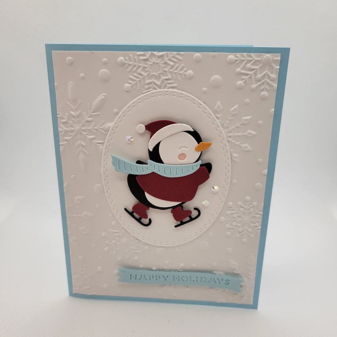 Merry Christmas Cards, Holiday Cards, Winter Cards, Penguin Cards ...