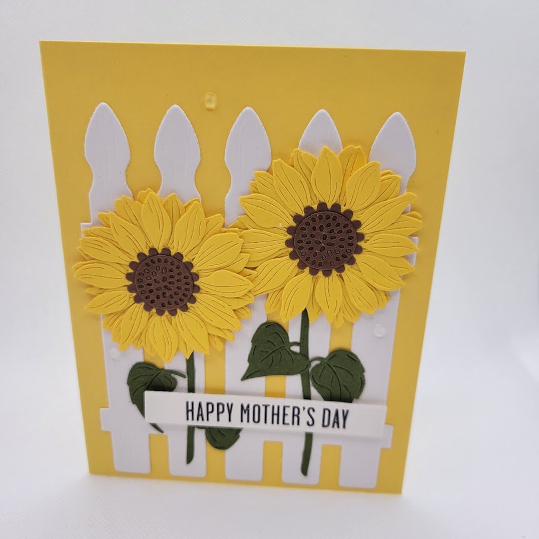 Mother's Day Card, Happy Mother's Day, Mom, Mother, Sunflower Card ...
