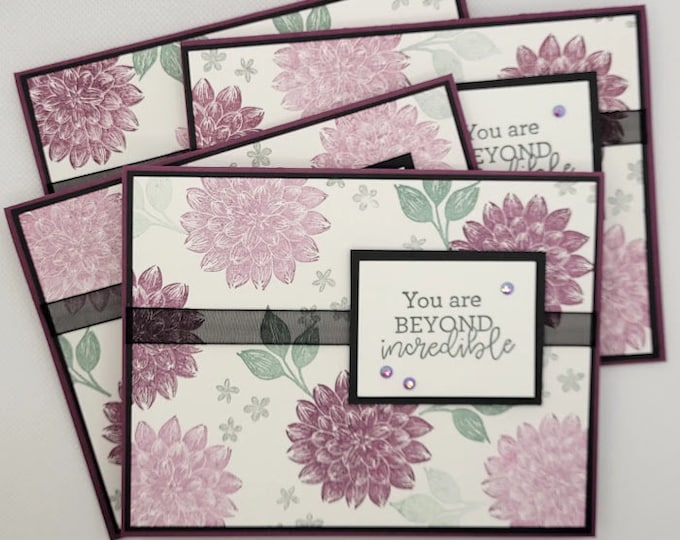 Handmade Cards - Beyond Incredible-set of 4 - Etsy
