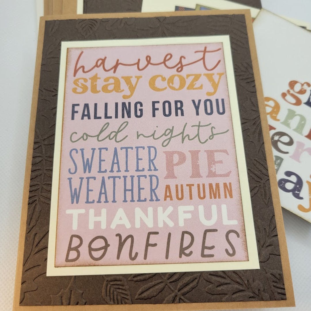 Card Kit, DIY Card Kit, DIY, Fall Card Kit, Adult Card Kit, Kids Card ...