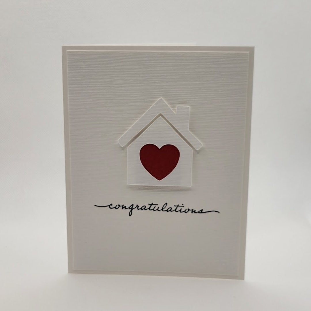 Welcome-new Home, New Home Card, Handmade Card, Congratulations Card ...