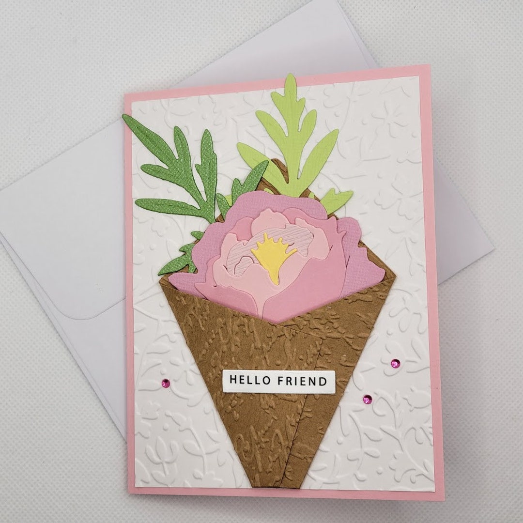 Handmade Card, Birthday Card, Hello Card, Thinking of You Card ...