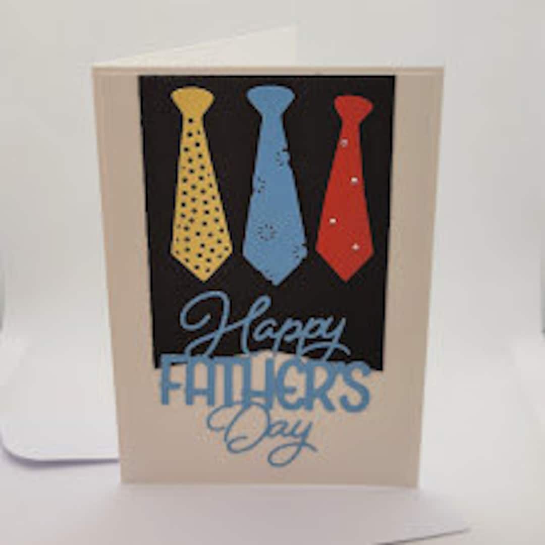 Father's Day Card, Happy Father's Day, Tie Card, Card for Him ...